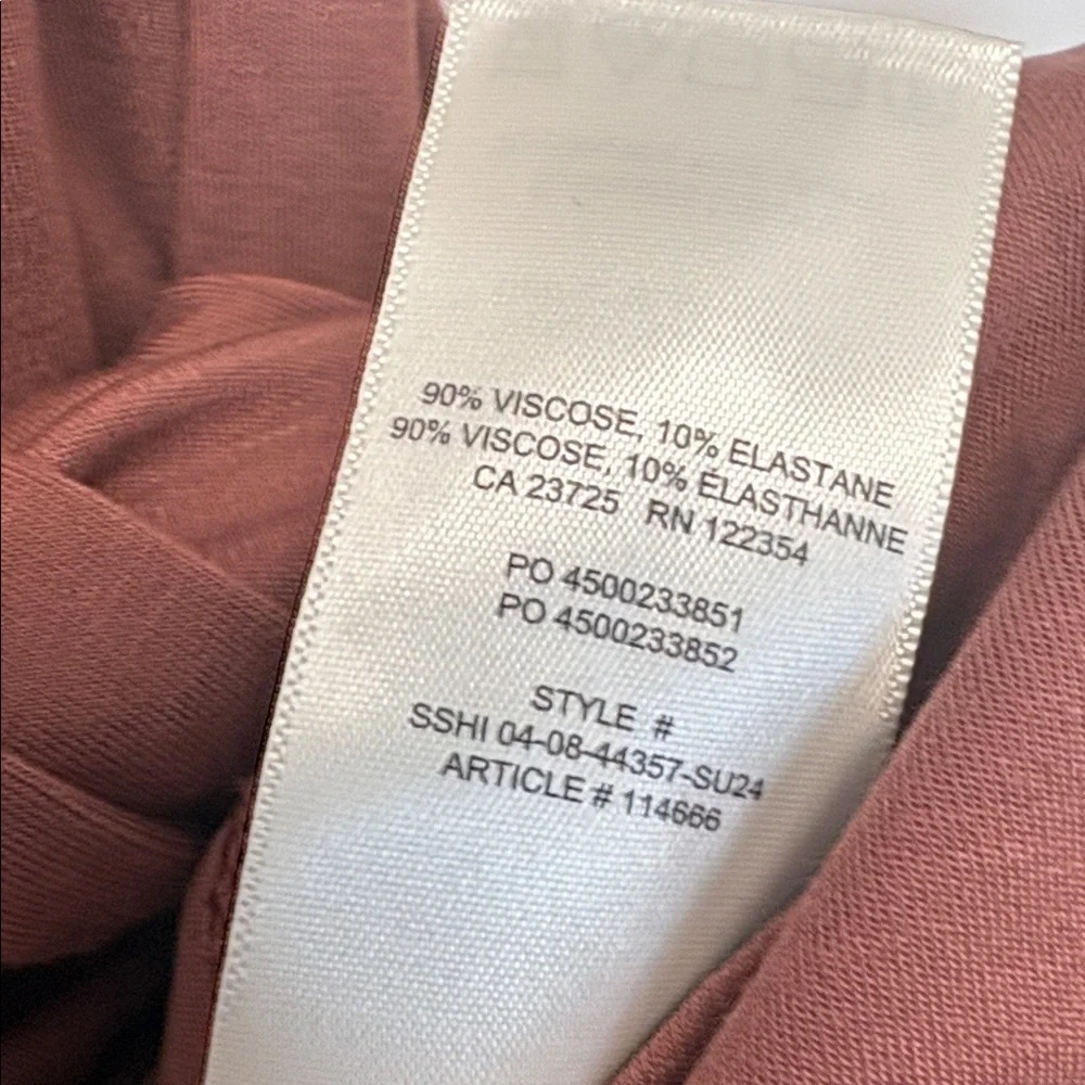 Wilfred | Dresses | Aritzia Wilfred Mini Wrap Dress Jersey Saturn Rust ...